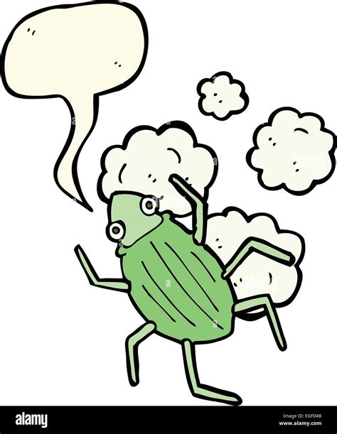Cartoon Bug With Speech Bubble Stock Vector Image And Art Alamy