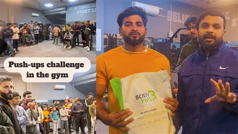 Push Ups Challenge In The Gym Gymlife Bodybuilding Trending