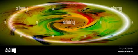 Digital Art Panoramic Abstract 3D Objects With Soft Lighting 12000 X