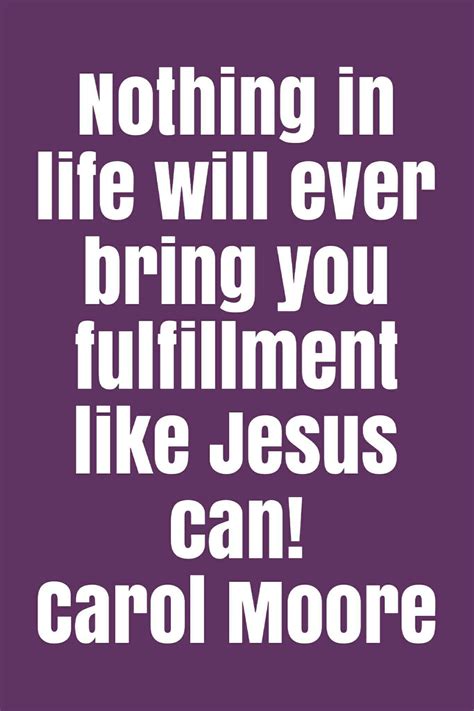 Fulfillment In Jesus