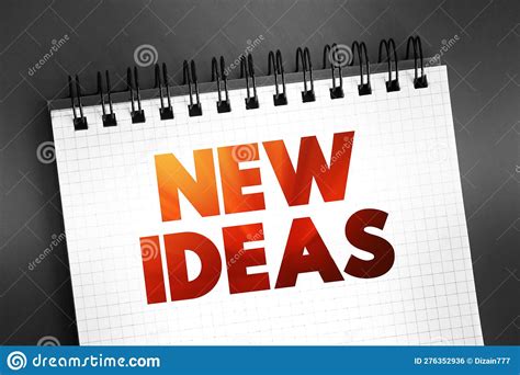 New Ideas Text Quote On Notepad Concept Background Stock Illustration