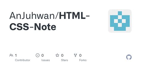 Github Anjuhwan Html Css Note