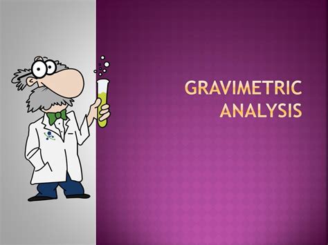 PPT Gravimetric Analysis PowerPoint Presentation Free Download ID