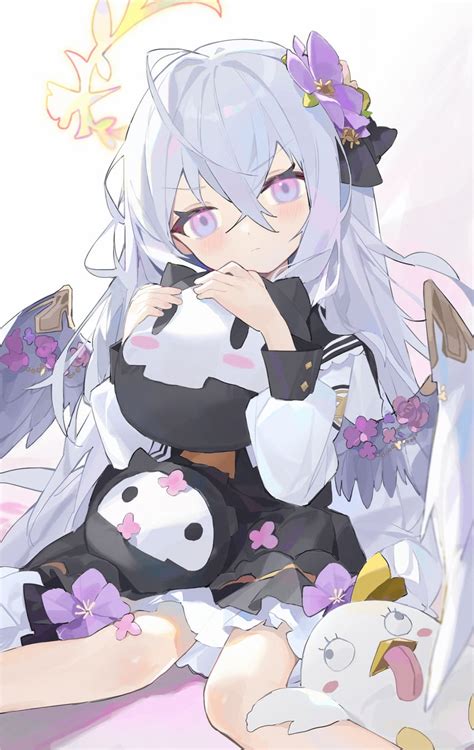 Azusa Peroro And Skullman Blue Archive Drawn By Measho Danbooru