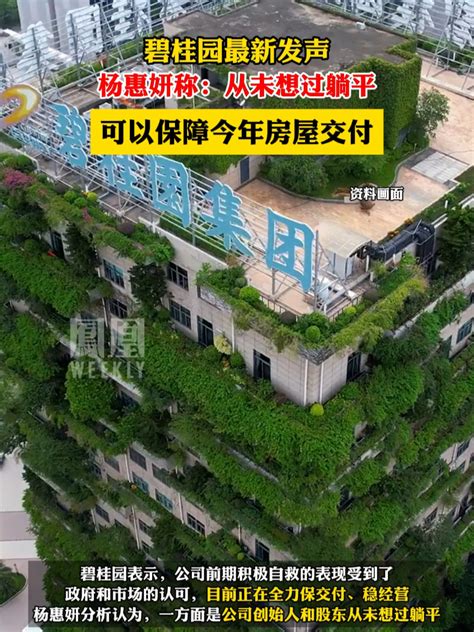 碧桂园最新发声杨惠妍称可以保障今年房屋交付 热点知多少 凤凰网视频 凤凰网