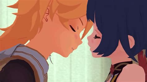 Genshin Impact Mmd Aether X Xiangling Bad At Flirting Youtube