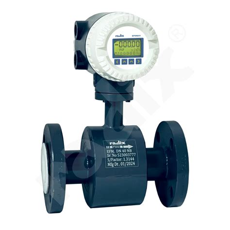 Stainless Steel Radix Efm601 Electromagnetic Flow Meter 2 Wire Hart Rs485 Modbus Rtu For