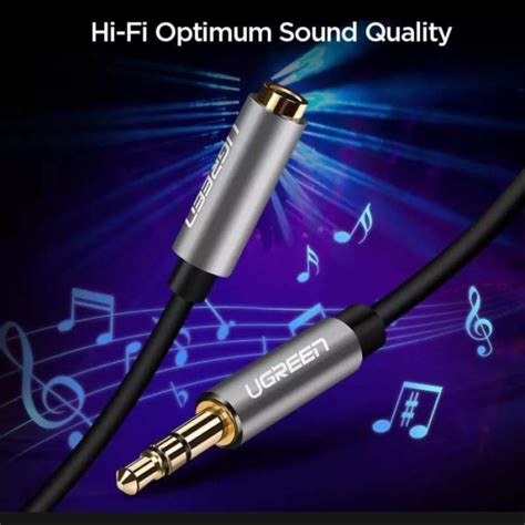 Jual Ugreen Kabel Audio 3 5Mm Male To Female Extension Aux Jack 5M 5
