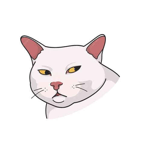 Menilai Ilustrasi Stiker Meme Kucing Melukis Meme Stiker Png