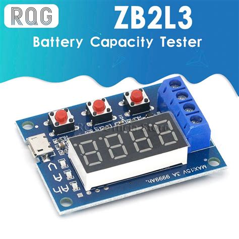 Zb2l3 배터리 용량 테스터 외부 부하 방전 유형 12 12v 배터리 18650 동일한 용량 테스트 고품질전압 조정기