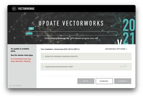 VW2021 Updater Connectivity Issue Troubleshooting Vectorworks