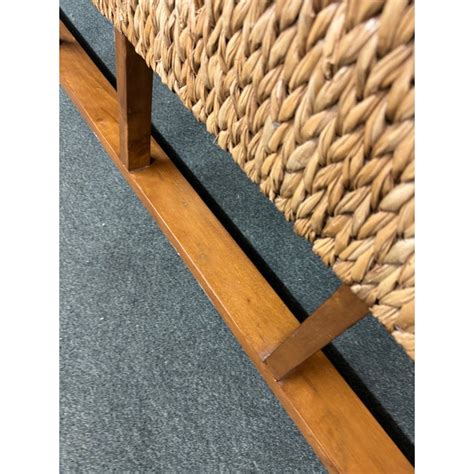 California King Size Pottery Barn Seagrass Headboard Chairish