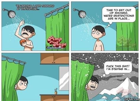 Meme Comics Shower At Wintertime Viral Viral Videos