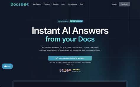 docsbot ai transform documents into customized ai chatbots ai tool