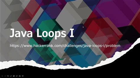 Solved Java Loops I Hackerrank Youtube