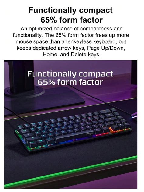 HyperX HyperX Alloy Origins 65 Mechanical Gaming Keyboard Metal Usb