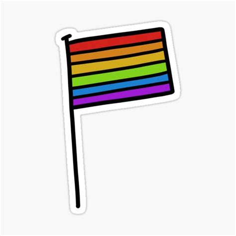 Really Small Gay Pride Flag Stickers Roguegasw