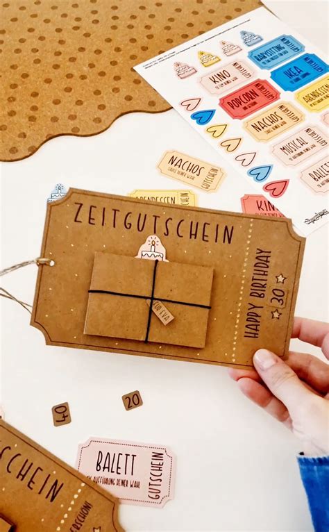 Diy Gutscheine Basteln And Verschenken