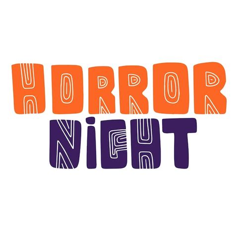 Premium Vector Horror Night Saying Text Halloween Short Phrases