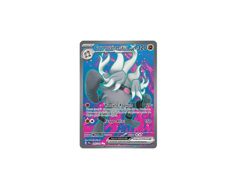 Courrousinge ex Pv Carte Ultra Rare Secrète Écarlate et Violet Evolution à Paldea