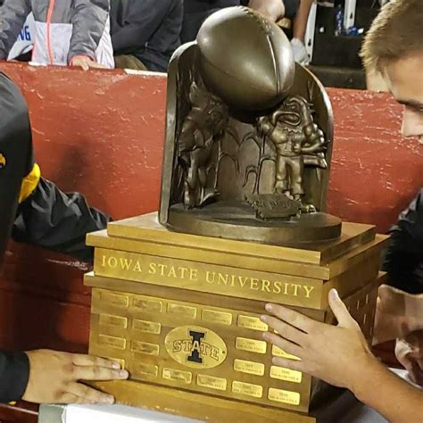 Cy Hawk Trophy Iowa Iowa State Rivalry History