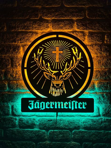 Jagermeister Led Sign Jagermeister Wall Art Jagermeister Led Light