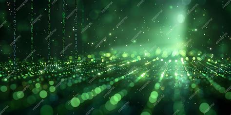 Premium Photo Green Code On Black Screen Symbolizing Technology Cyber