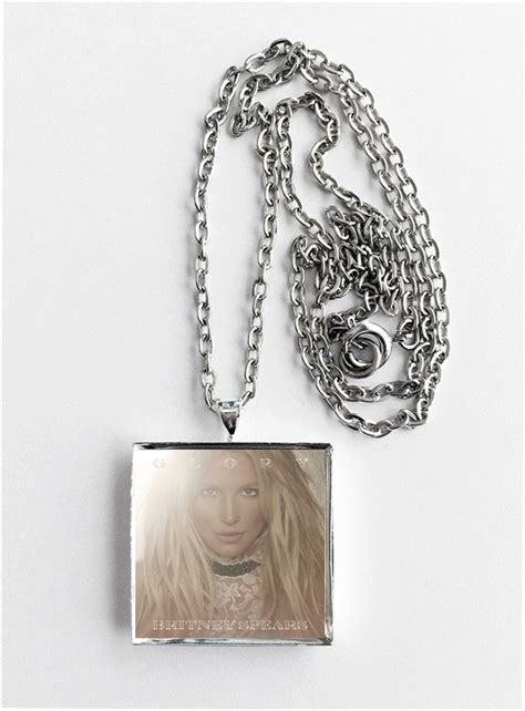 Britney Spears Glory Album Cover Art Pendant Necklace Hollee