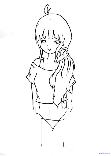 Как нарисовать красивую аниме девушку поэтапно 7 уроков