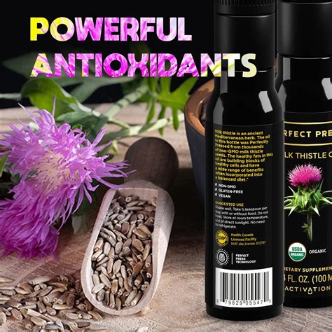 Activation Perfect Press Milk Thistle Oil Pure Liquid Extract For