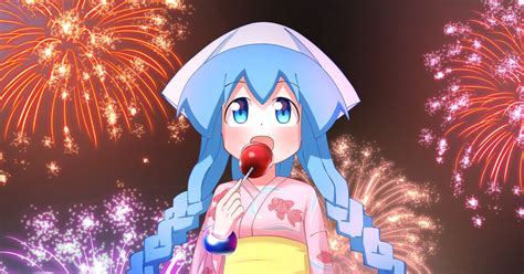 イカ娘 イカちゃんの夏祭り もすびのイラスト Pixiv