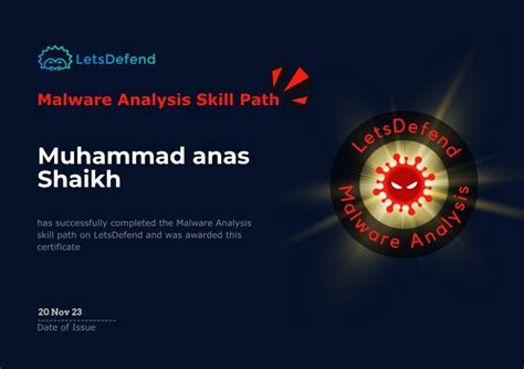 Cybersecurity Malwareanalysis Blueteam Letsdefend Socanalyst Muhammad Anas Shaikh