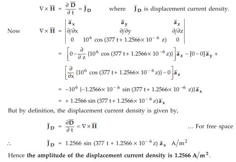 Displacement Current Density And Displacement Current