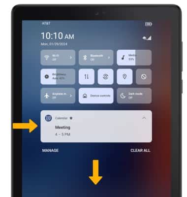TCL TAB SE R Gestures Motion AT T