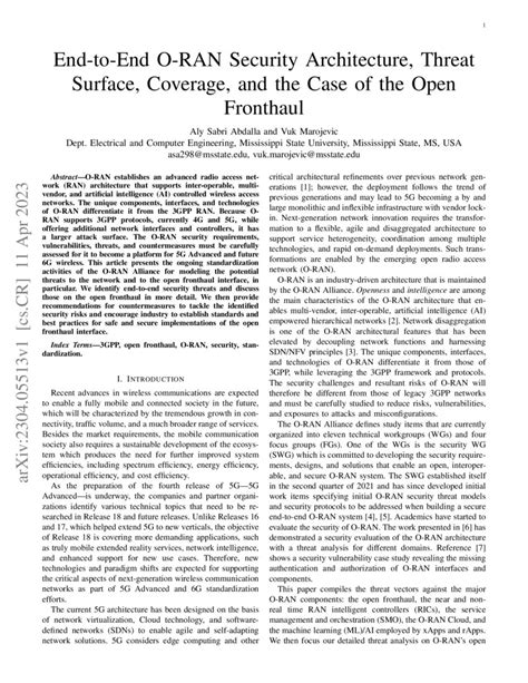 End To End O Ran Security Architecture Threat Surface Coverage And The Case Of The Open