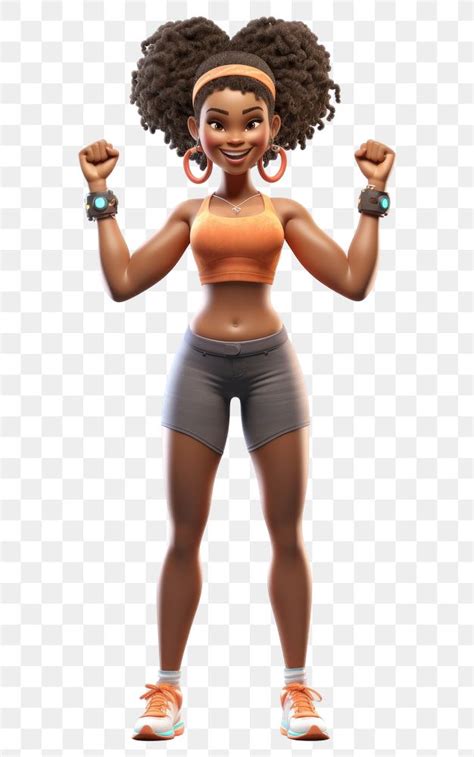 PNG Cartoon Female Adult Gym Premium PNG Rawpixel