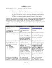 UnitIV Assignment Template 1 Doc Unit IV Web Assignment This