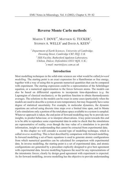 PDF Reverse Monte Carlo Methods CCP Webstats Ccp Ac Uk Ccp Web Mirrors Crush Astaff Dove
