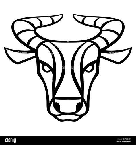 Taurus Zodiac Sign Golden Horoscope Symbol Stock Vector Image And Art