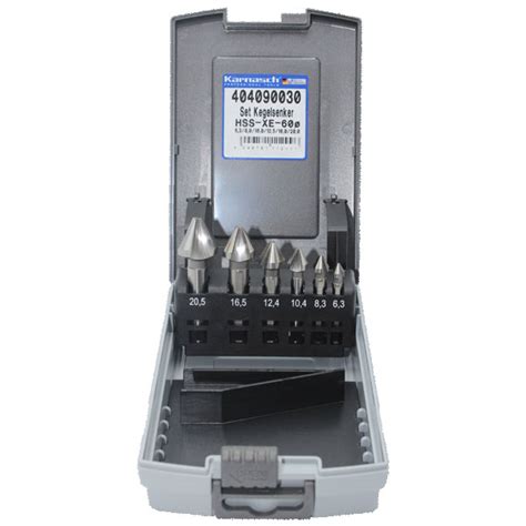 Set Of 6 Hss Xe Countersinks 82 Degree