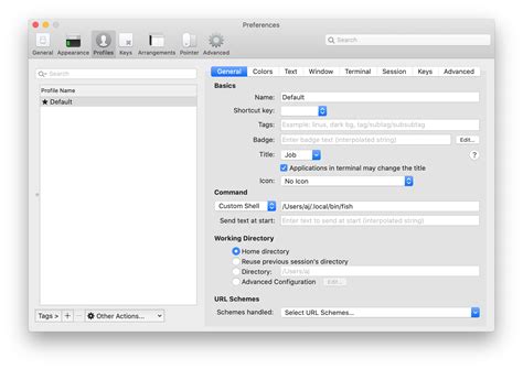 macos - How to change default shell in iTerm2 via command line? - Super User