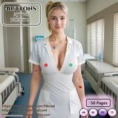 HexxetVal Buttons 5 Buttons At The Hospital Complete