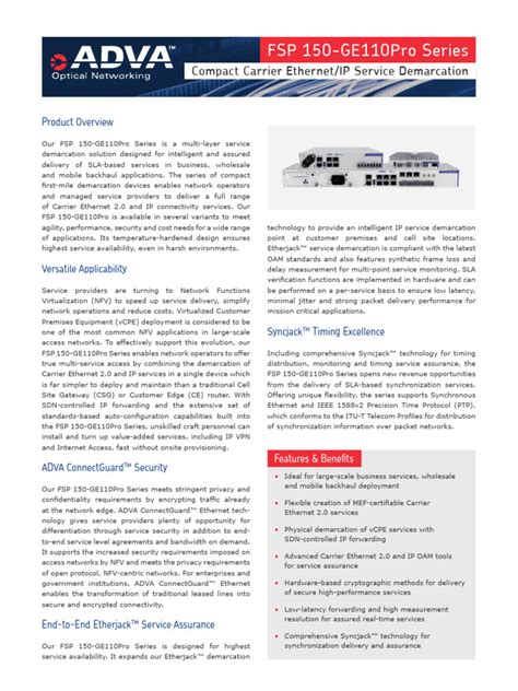 Fsp 150 Ge110 Pro Series Pdf Computer Network Ethernet