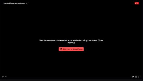 Your Browser Encountered An Error While Decoding The Video Error