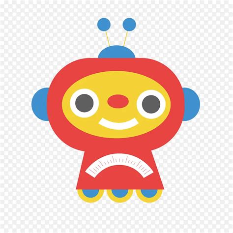 红色卡通版的机器人PNG图片素材下载 图片编号qlvxxprr 免抠素材网