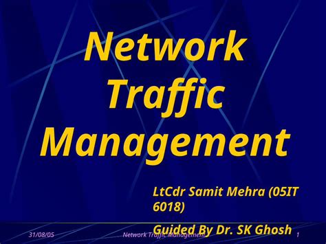 Ppt 310805network Traffic Management1 Network Traffic Management