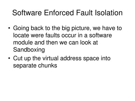 Ppt Efficient Software Based Fault Isolation Powerpoint Presentation