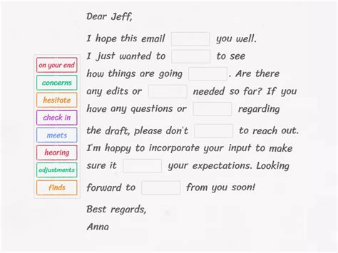 Work Emails Complete The Sentence