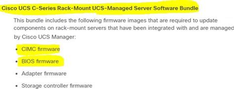 Which Two Firmware Packages Are Included In The Cisco Ucs C Series Rack