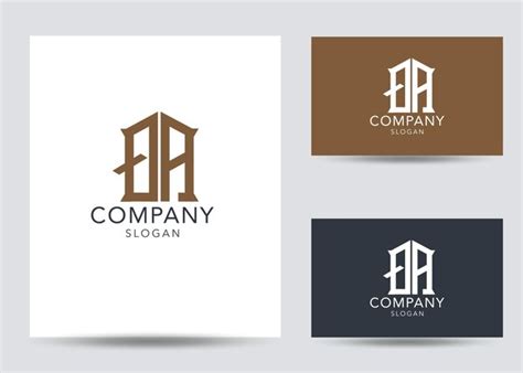 Modèle De Conception De Logo Lettre Initiale Qa Monogramme Moderne Vecteur Premium